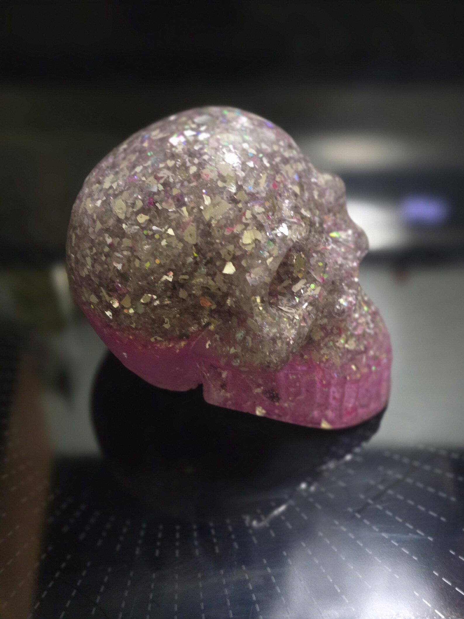 Shattered Glass Epoxy Resin Skull - Etsy