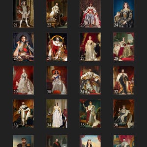 Custom Royal Costume Portrait, Living Room Wall Art, Photo to Portrait ...