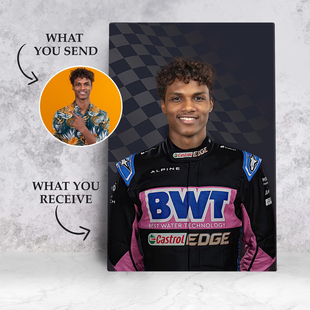 Racer Inspired Costume - Racer Outfit Portrait, Funny Gift Idea, Custom ...
