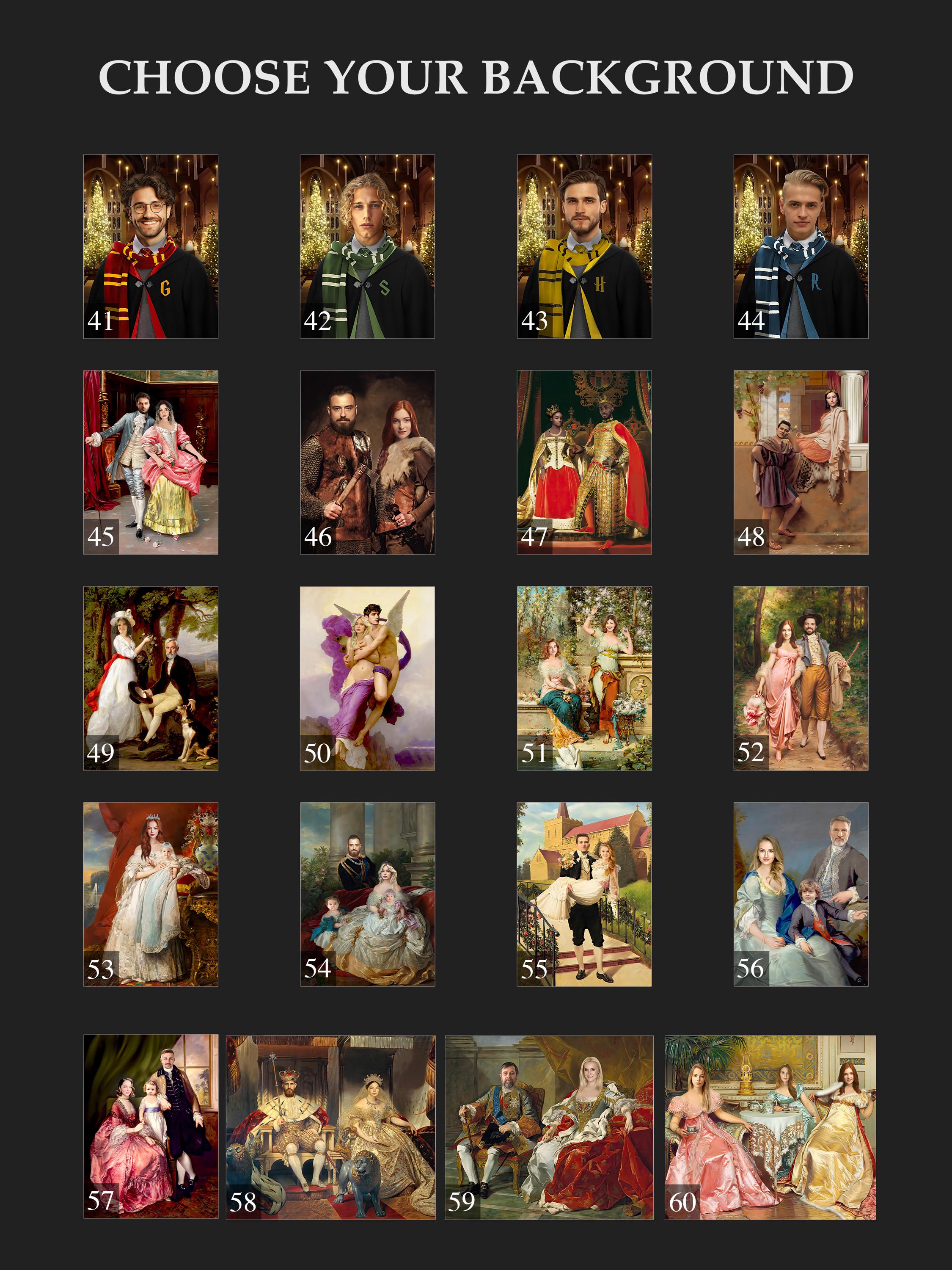 Custom Royal Costume Portrait, Living Room Wall Art, Photo to Portrait ...