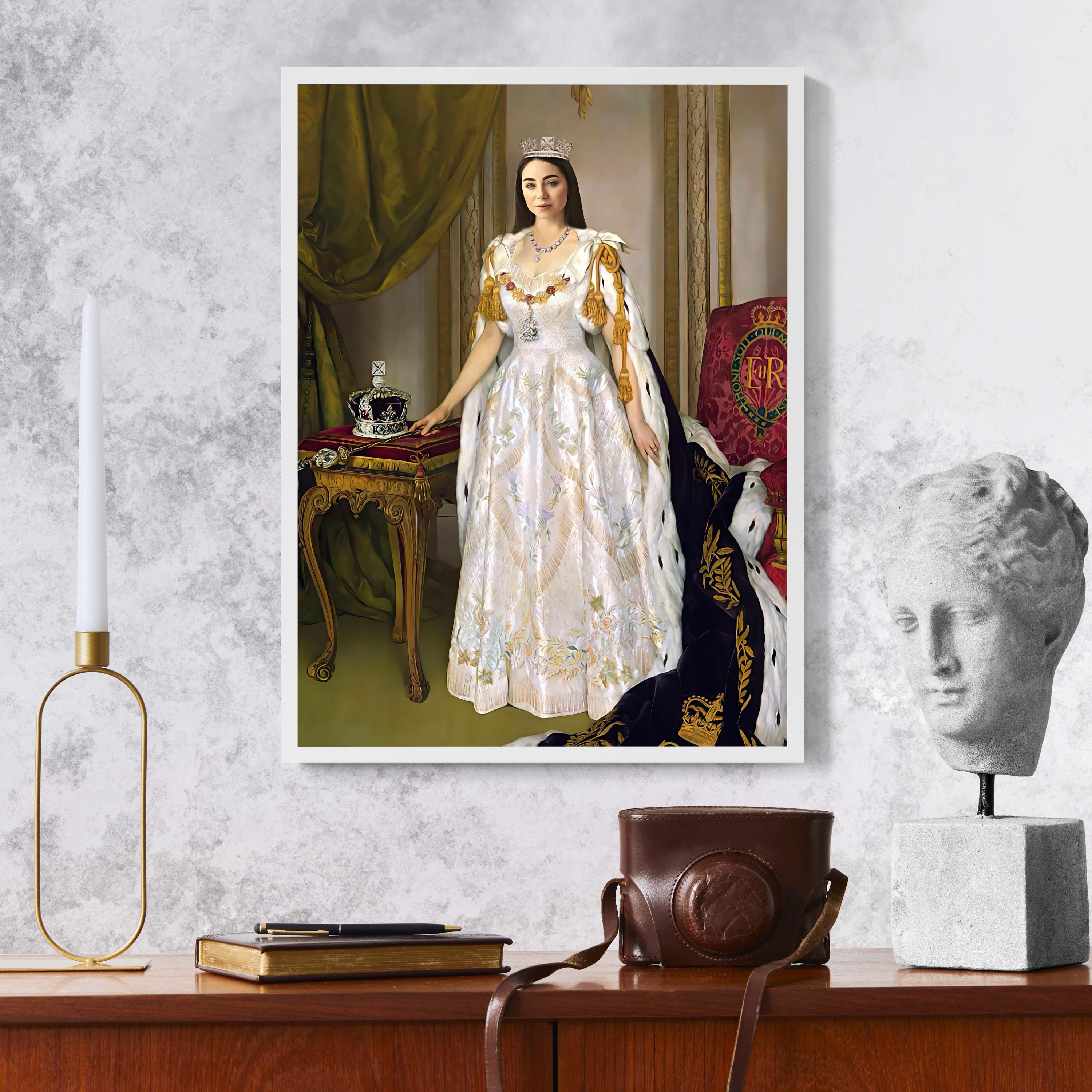 Custom Historical Royal Portrait Woman, CLASSIC ROYAL PORTRAIT ...
