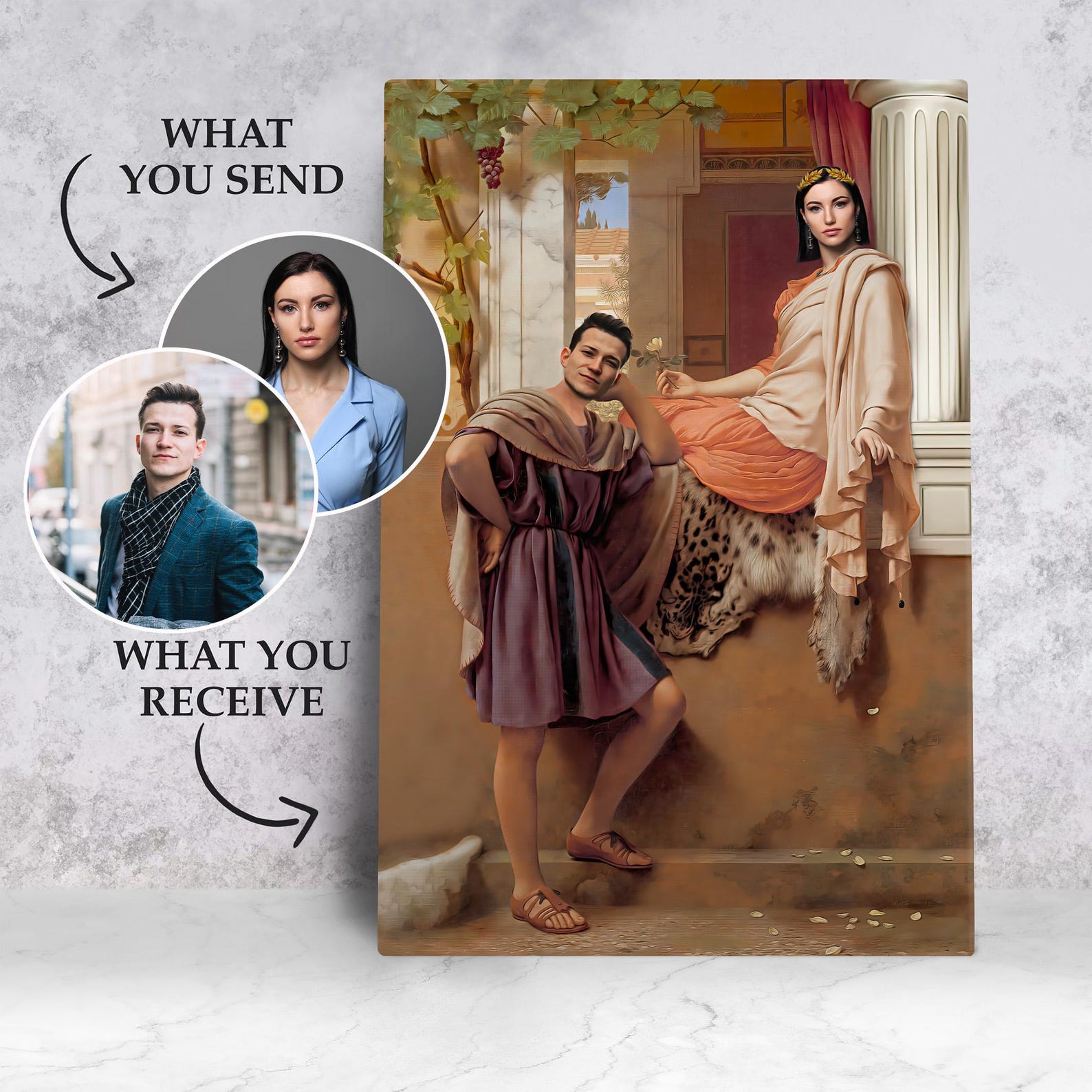 GREEK GODDESSES Royal Portrait, Personalized Ethereal Portrait for ...
