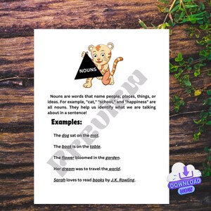 Montessori Parts of Speech Digital Lesson | Grammar Worksheets, Symbols ...