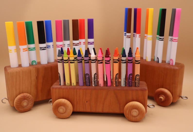 Crayon and Marker Train Hauler - Etsy