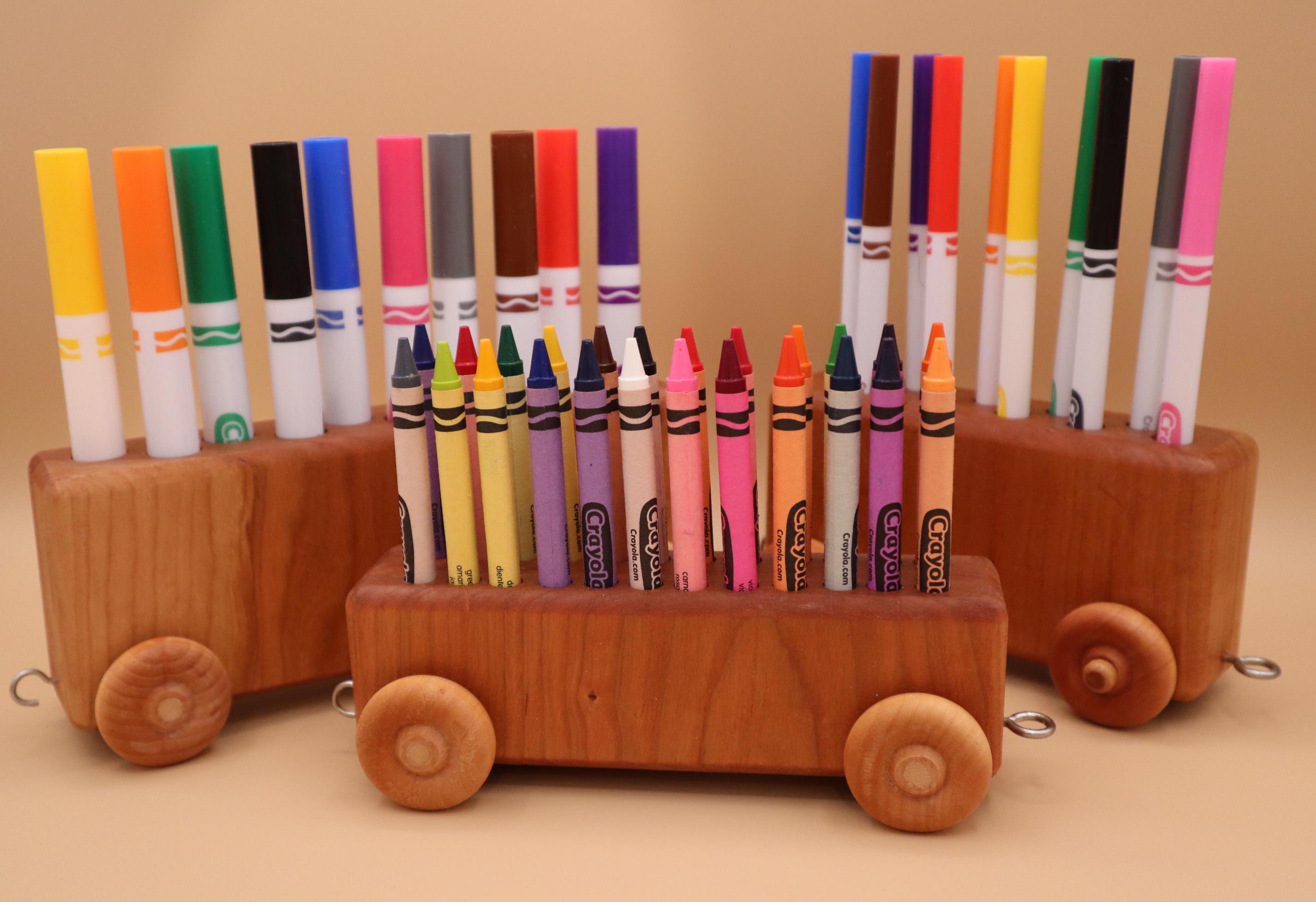 Crayon and Marker Train Hauler - Etsy