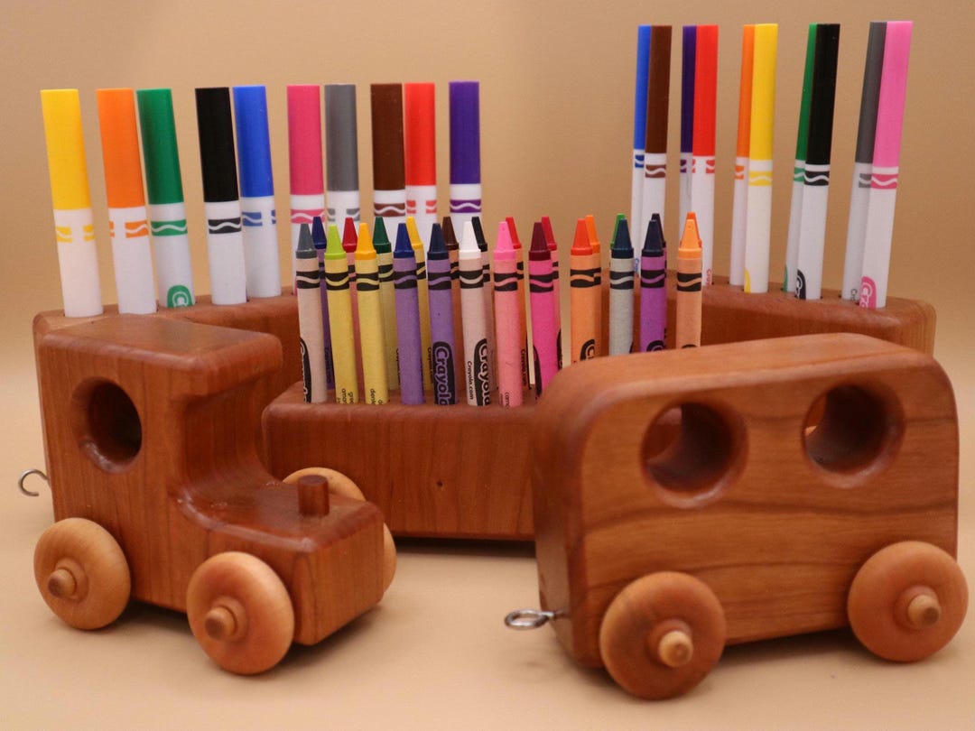 Crayon and Marker Train Hauler - Etsy