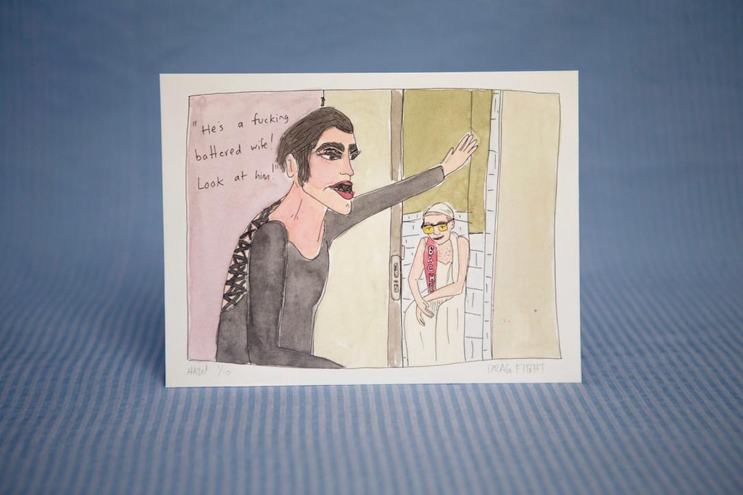Vanderpump Rules - Illustrated Watercolor Art Comic - Drag Fight - Etsy
