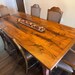 Mesquite Dining Room Table With Turquoise Inlay - Etsy