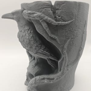 Raven & Skull Planter Skull Vase Gothic Elegance for Your Greenery - Etsy