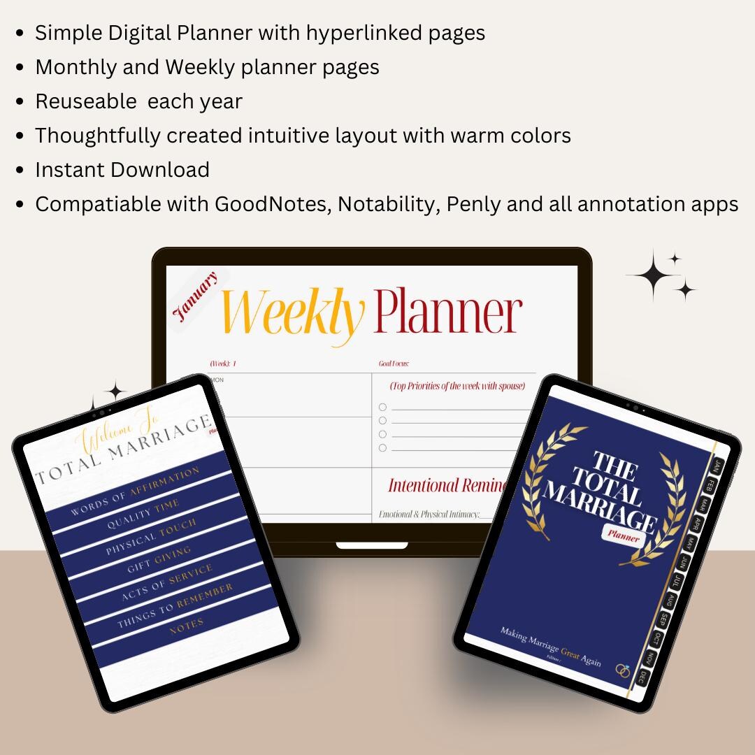 Digital Marriage Planner: Relationship Goals, Communication Tracker ...