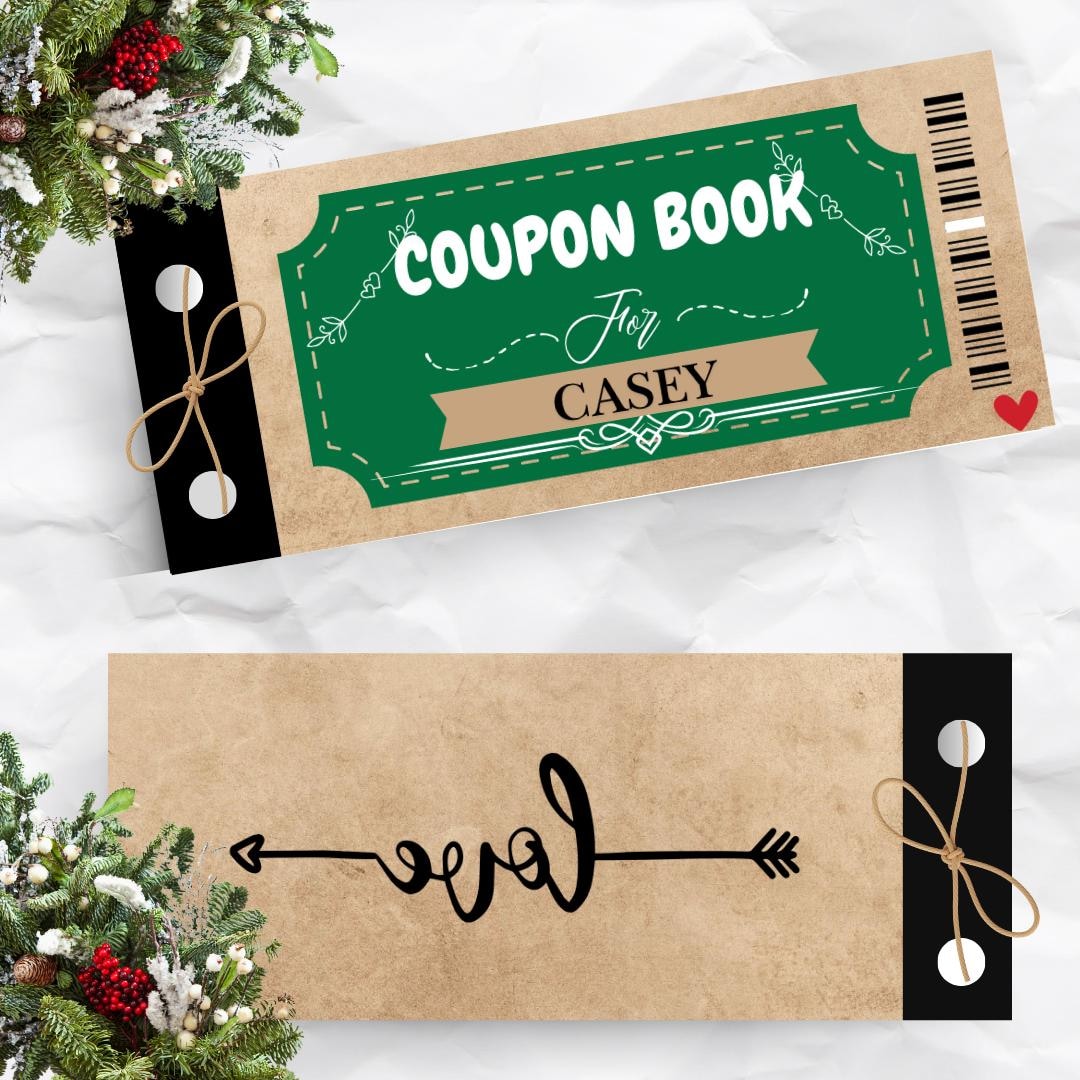 Personalized Couples Coupon Book | Printable Romantic Gift | Fun Date ...
