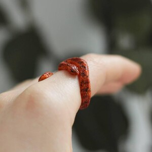 Custom Snake Ring - Unique Adjustable Polymer Clay Jewelry - Etsy