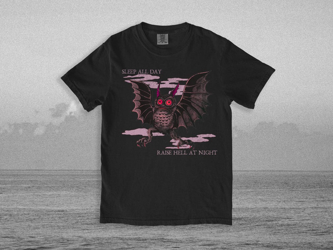 Cute Cryptid Mothman Shirt Cute Monster Tshirt Cryptozoology T-shirt ...