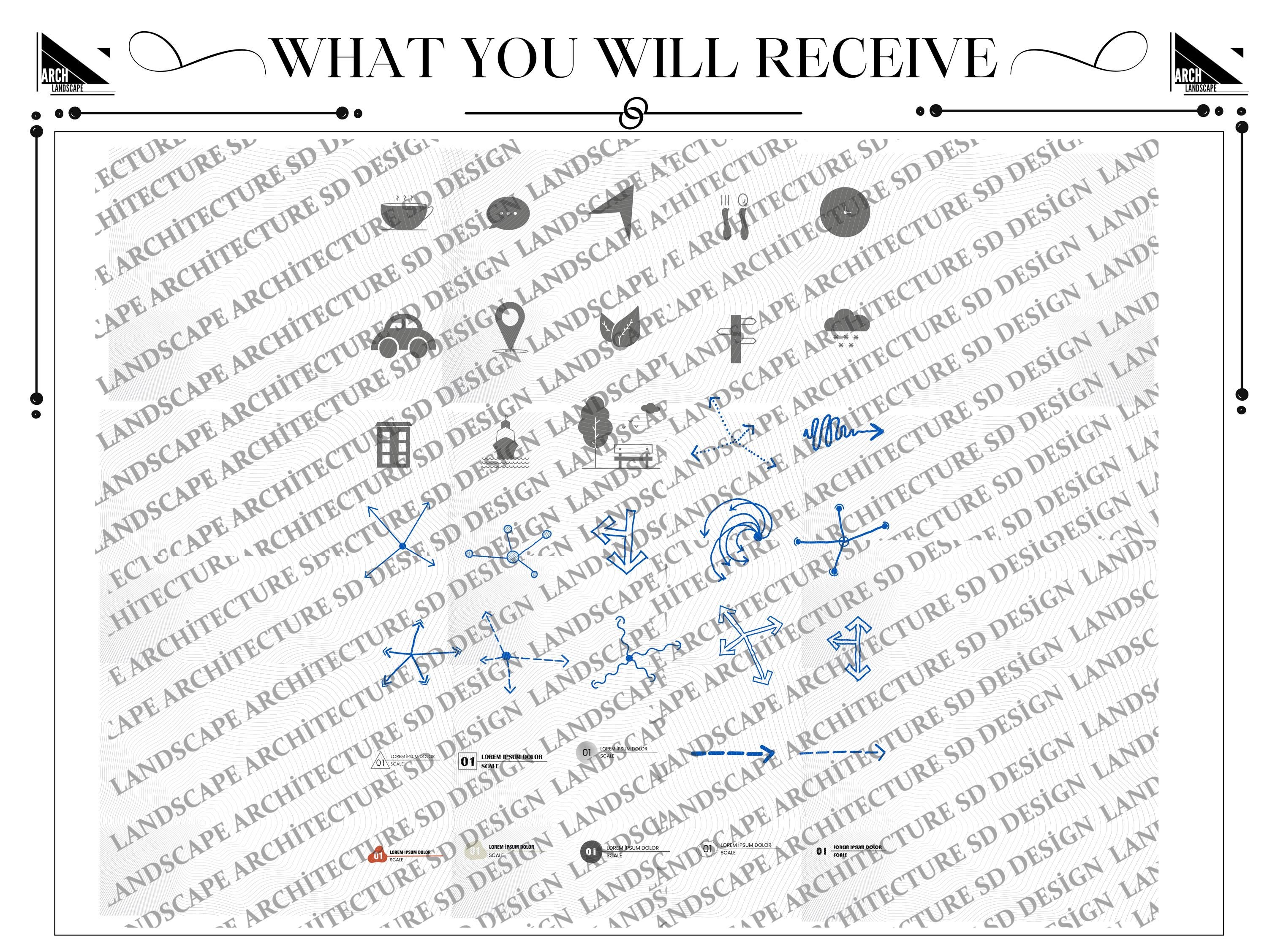 Architecture & Landscape Site Analysis Icons 350+ Essential Icons for ...