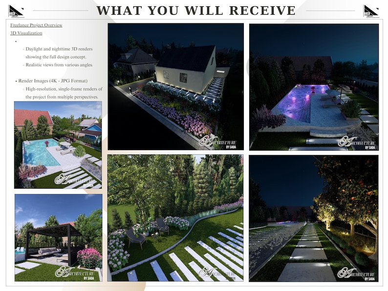 Landscape Design Project | Backyard & Front Yard | Garden Design | Outdoor Project | 3D ...