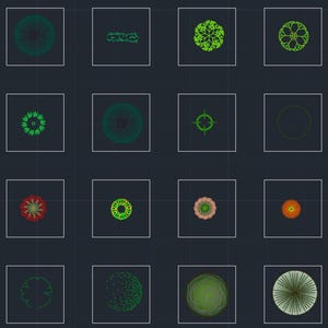 500+ Tree Top View Collection | DWG & DXF Digital Files for Architects ...