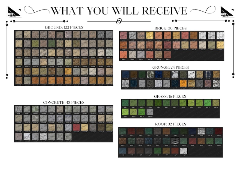 Texture Pack Mega 1,900+ for Photoshop & Procreate | All-in-one Design ...