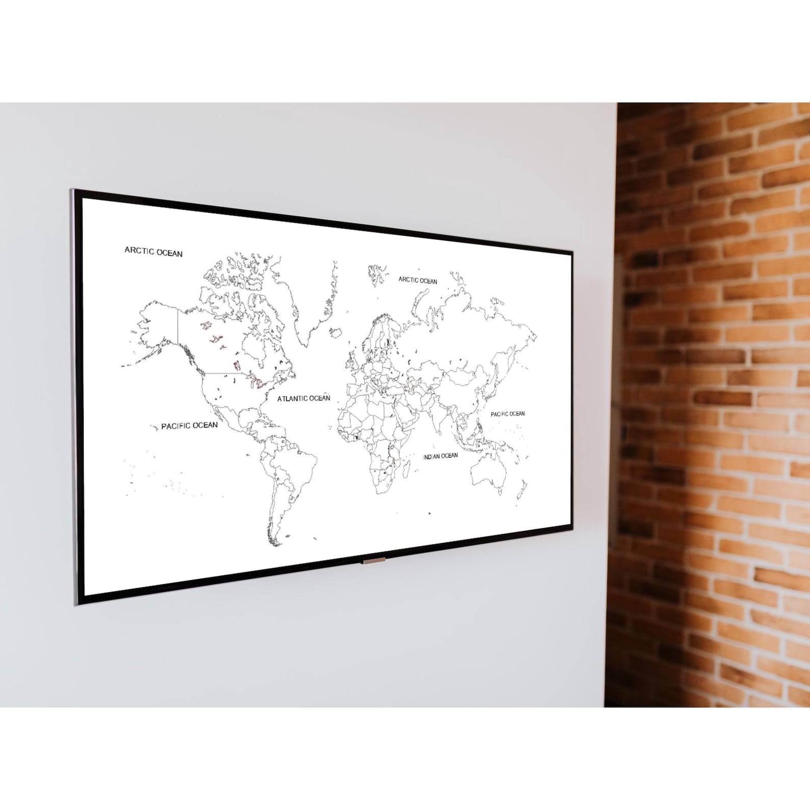 Digital DWG World Map | Dxf, Dwg, Png, Pdf, Jpg | Editable Vector Map ...