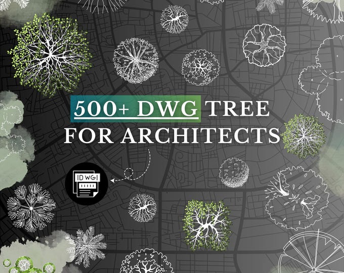 500+ Tree Top View Collection | DWG & DXF Digital Files for Architects ...