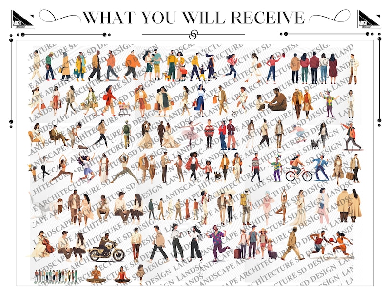 Flat Vector People PNG Collection – Premium Sketch Blocks, Cutouts, and ...