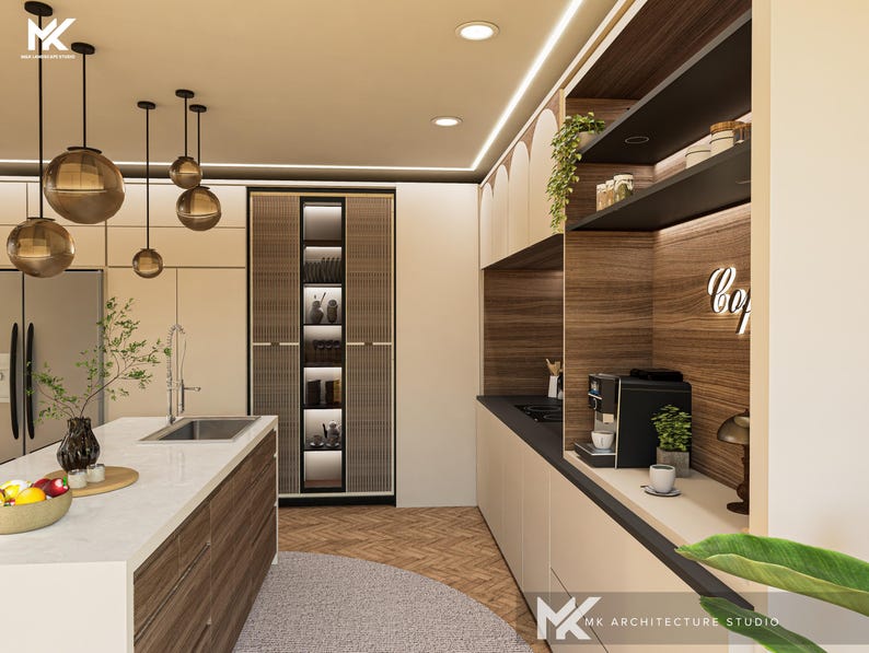 Custom Kitchen Interior Design | 3D Kitchen Design Service | Realistic ...