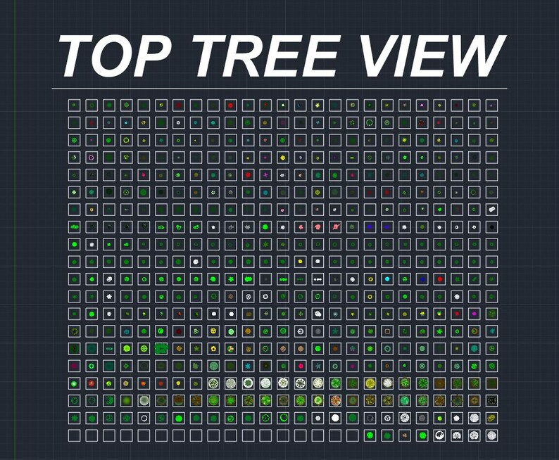 500+ Tree Top View Collection | DWG & DXF Digital Files for Architects ...