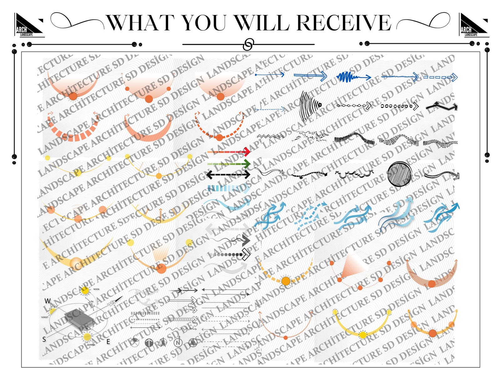 Architecture & Landscape Site Analysis Icons 350+ Essential Icons for ...