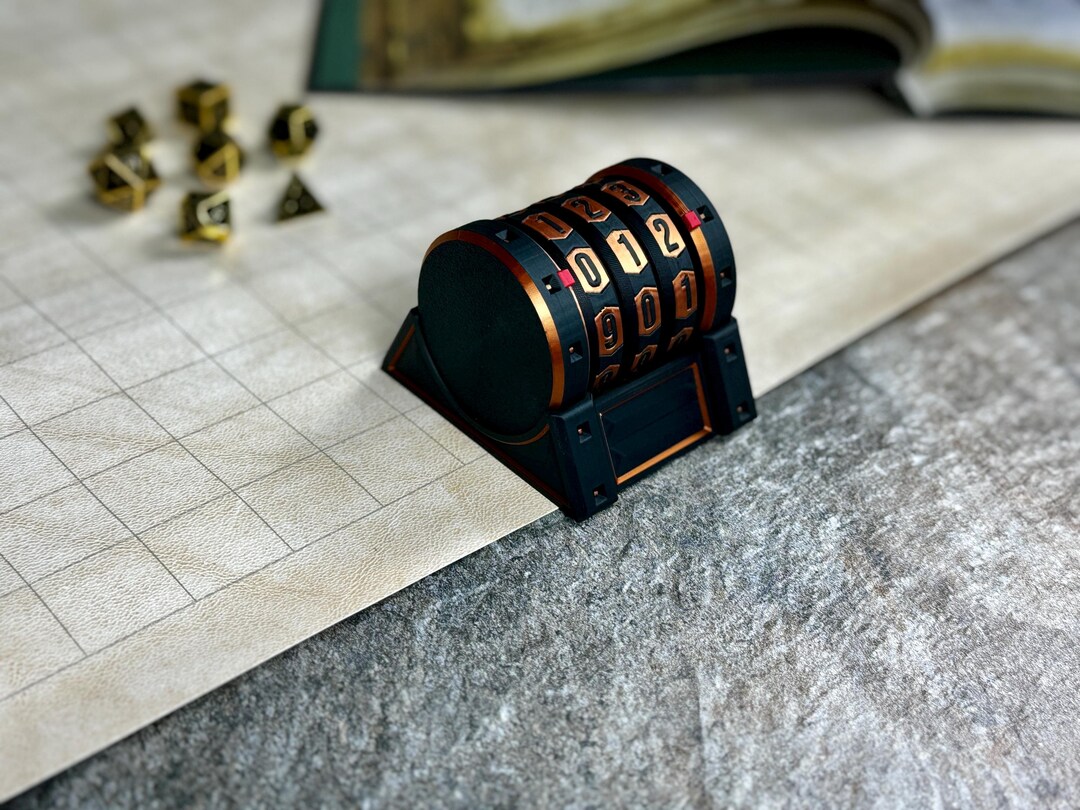 3D Printed Life Counter With Hidden Storage - Customizable RPG Health ...