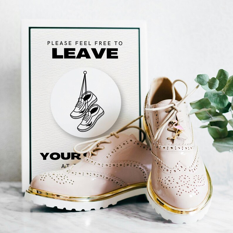 Leave Your Shoes at the Door Sign Custom Airbnb House Rules Sign No ...