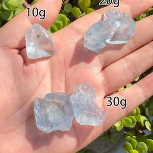 Raw Blue Topaz , Rough Gemstone for Jewelry Making , Healing Crystal ...