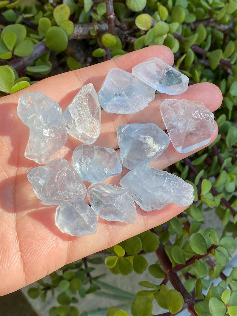 Raw Blue Topaz , Rough Gemstone for Jewelry Making , Healing Crystal ...