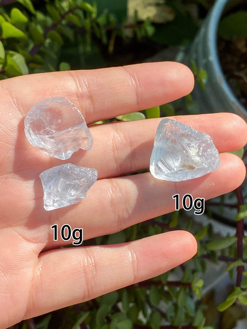 Raw Blue Topaz , Rough Gemstone for Jewelry Making , Healing Crystal ...