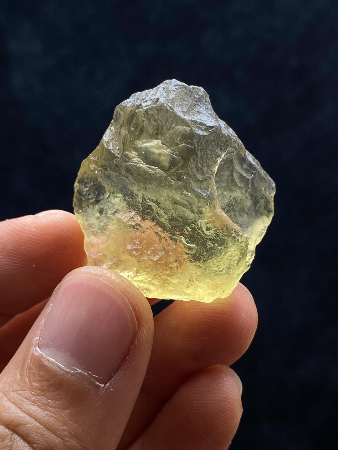Libyan Desert Glass Meteorite Pendant , Cosmic Golden Tektite ...
