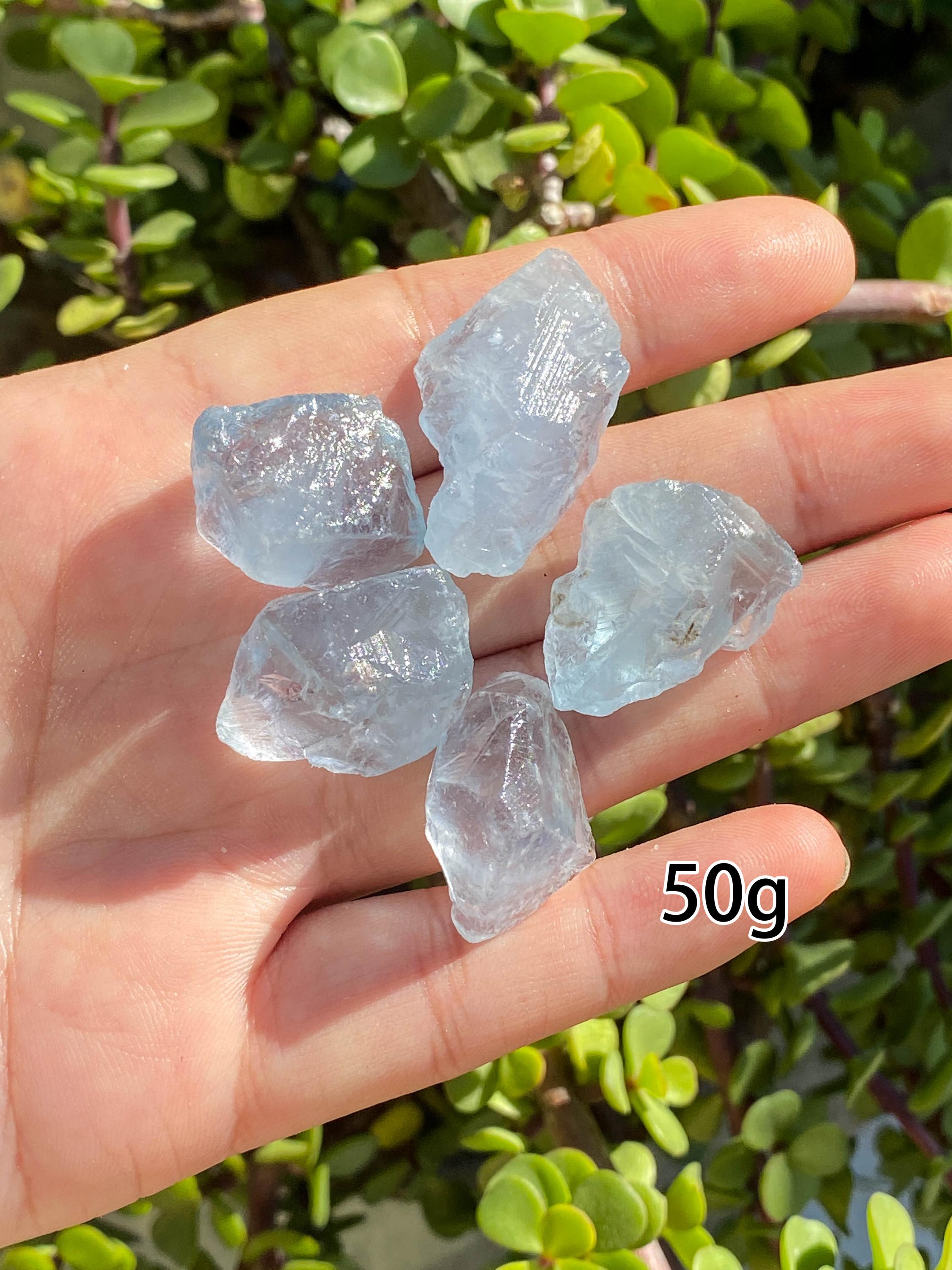 Raw Blue Topaz , Rough Gemstone for Jewelry Making , Healing Crystal ...