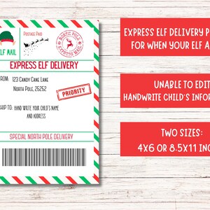 I'm Back Elf Letter Elf Arrival Letter Elf Rules Elf Postage Printable ...