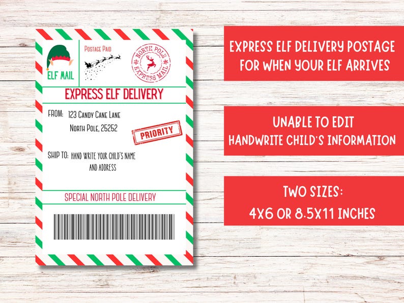 I'm Back Elf Letter Elf Arrival Letter Elf Rules Elf Postage Printable ...
