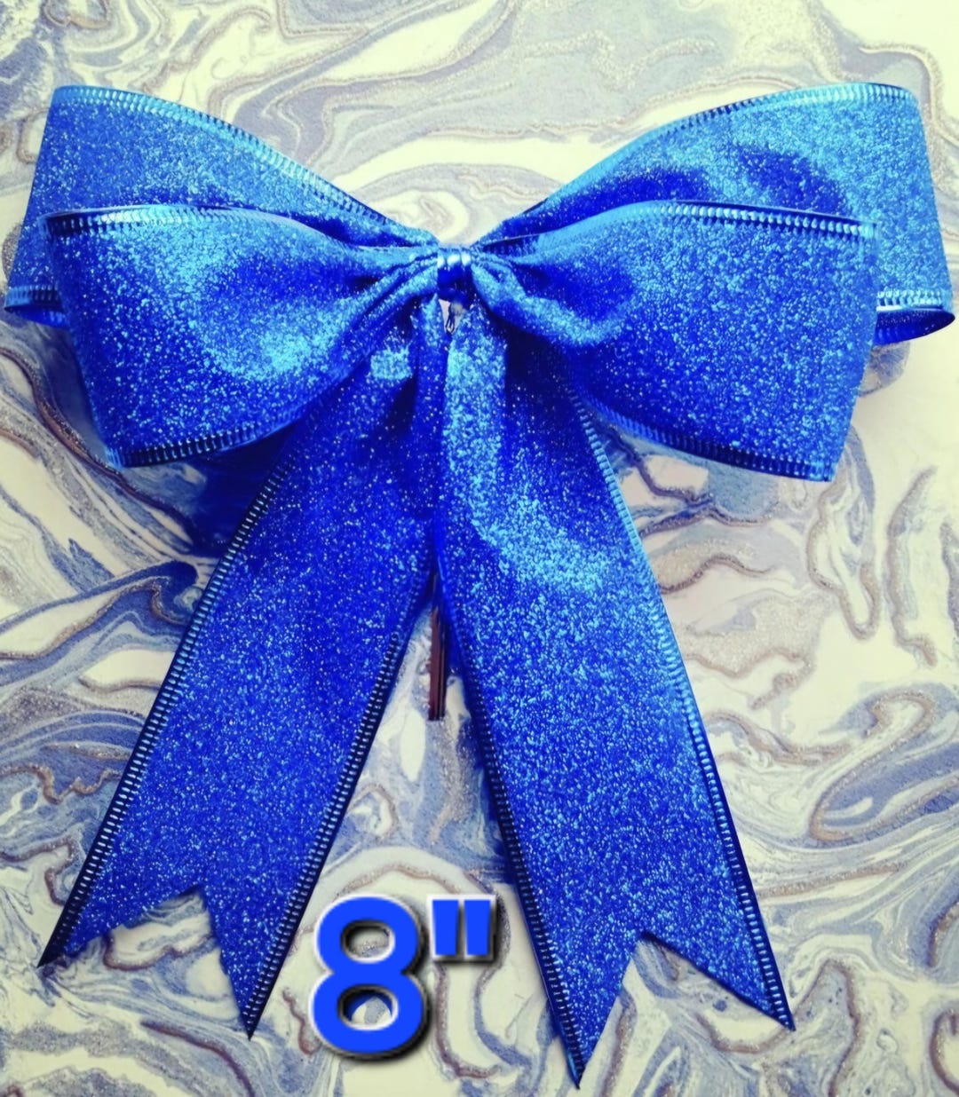 Glittery Royal Blue 8 Topper - Etsy