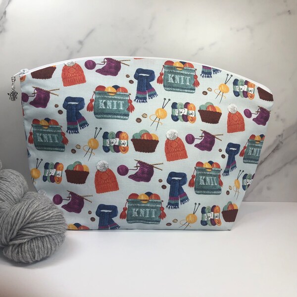 Knitting Project Bag - Etsy