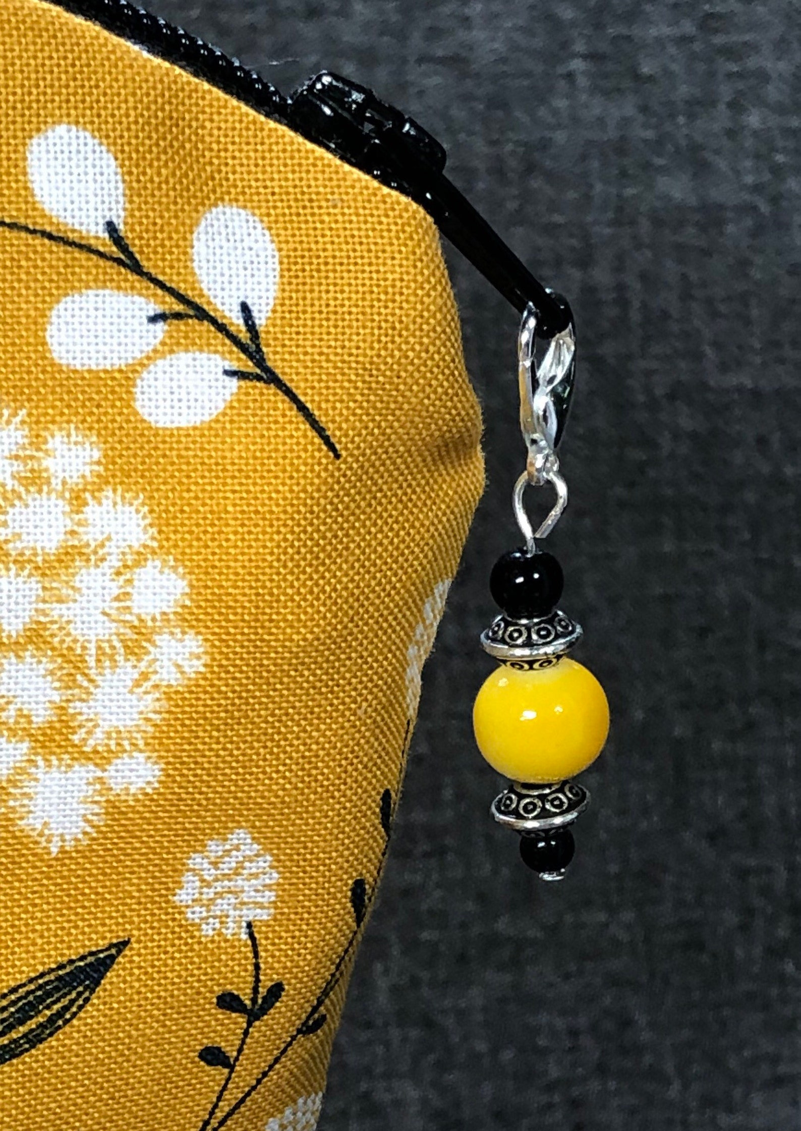 Gold Floral Knitting and Crocheting Notions Bag - Etsy