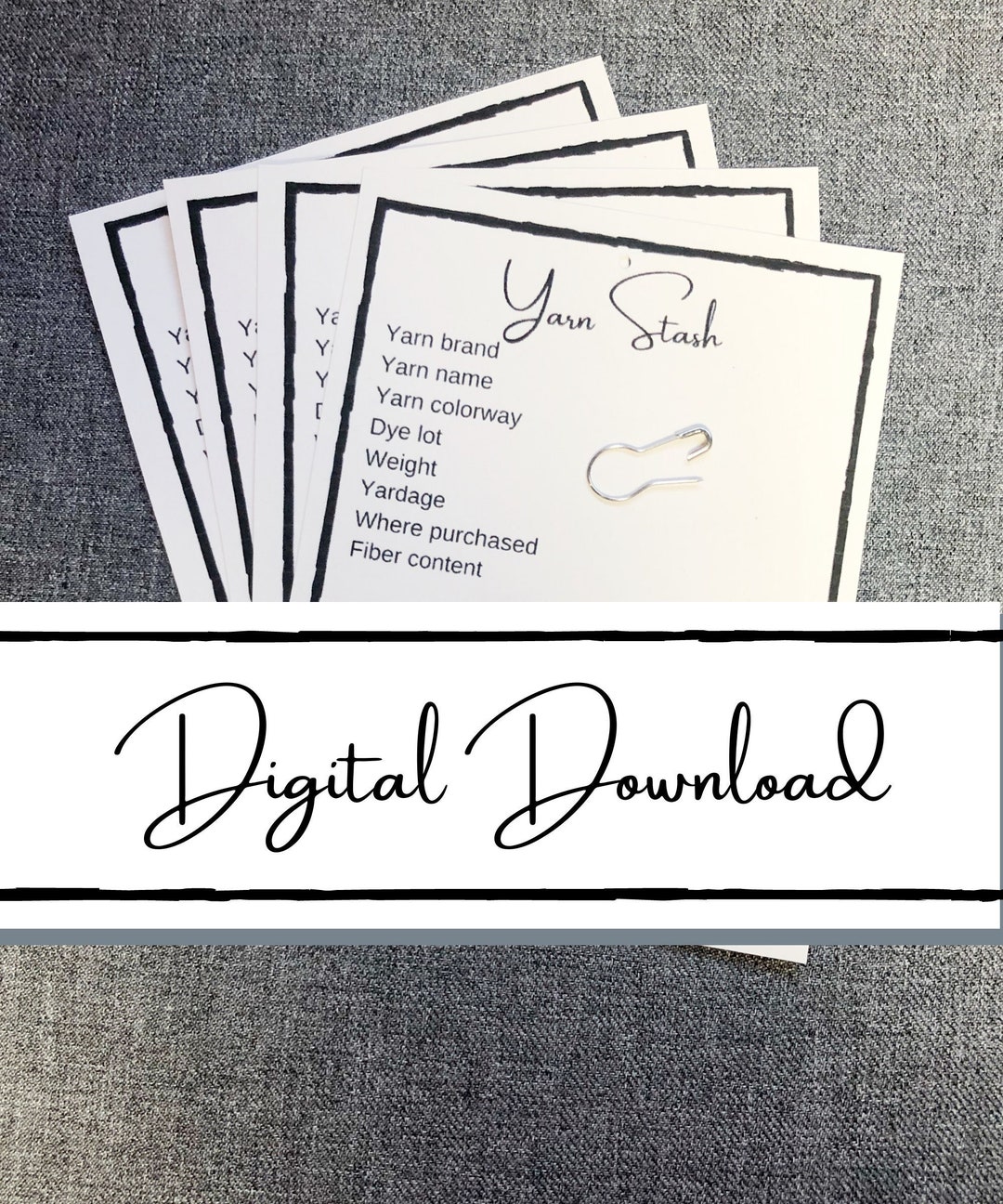 Yarn Stash Tracker Tags DIGITAL DOWNLOAD - Etsy