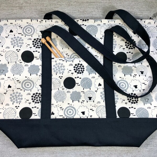 Knitting Tote - Etsy