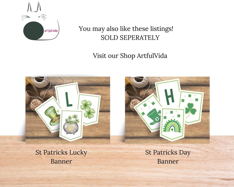 St Patricks Day Lucky Banner, Printable St Patricks Day Party Decor ...