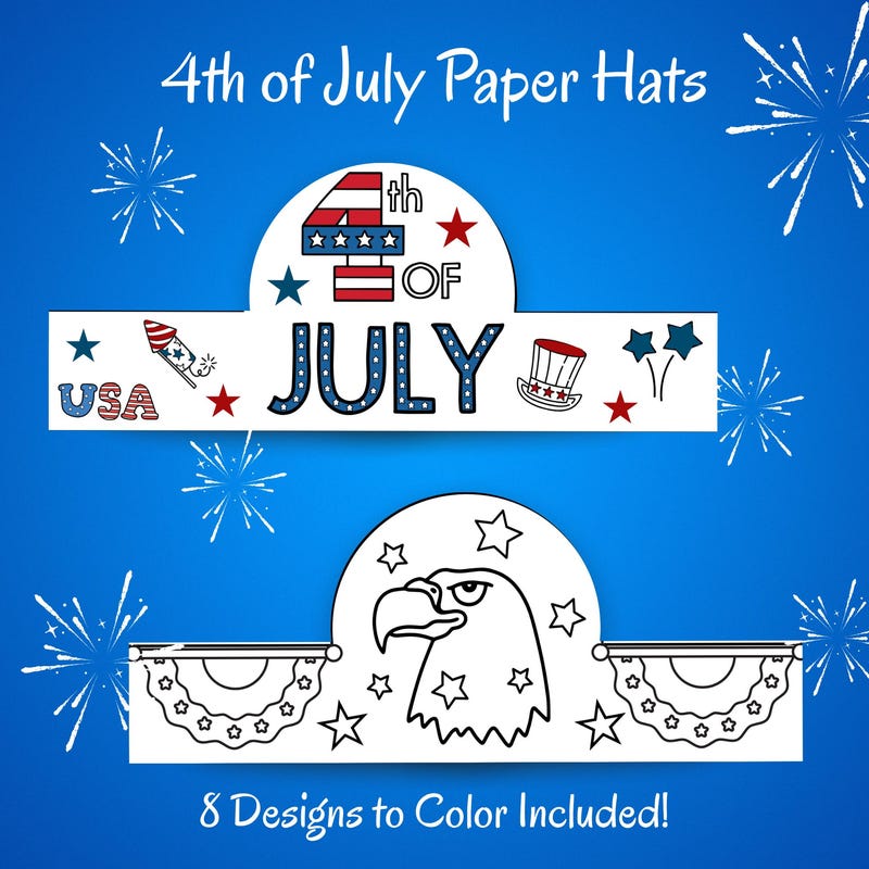 July 4th Hat - Etsy
