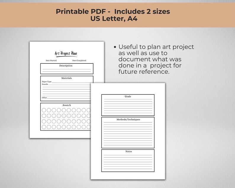 Colored Pencil Art Project Planner, Art Project Organizer, Creative ...