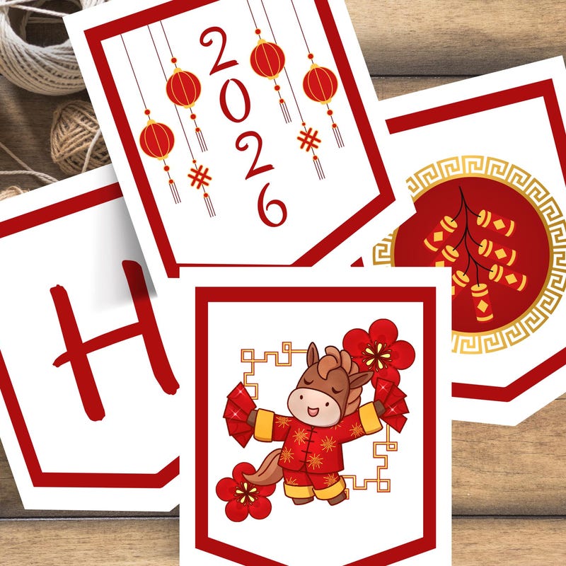 Chinese New Year 2026 Banner - Etsy