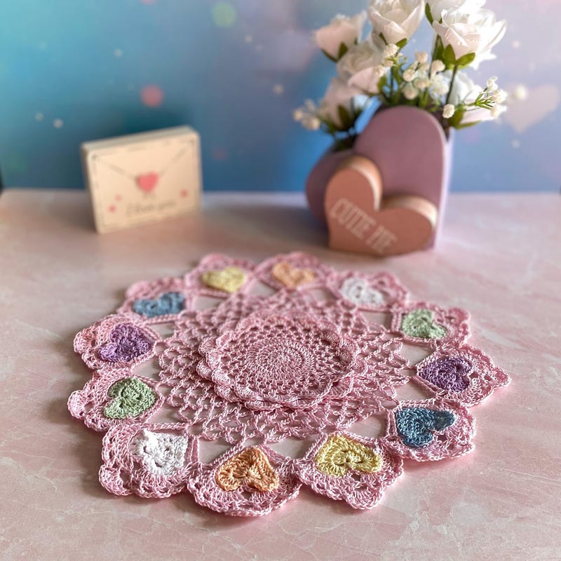 Heart Doilies - Etsy