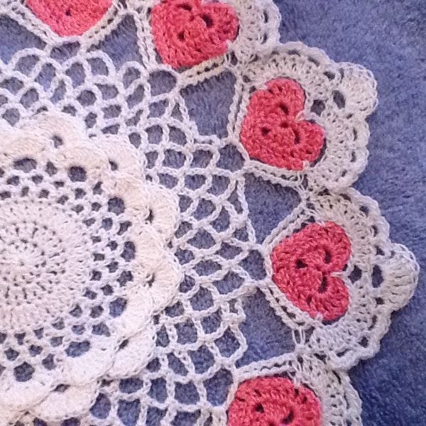 Heart Doily - Etsy