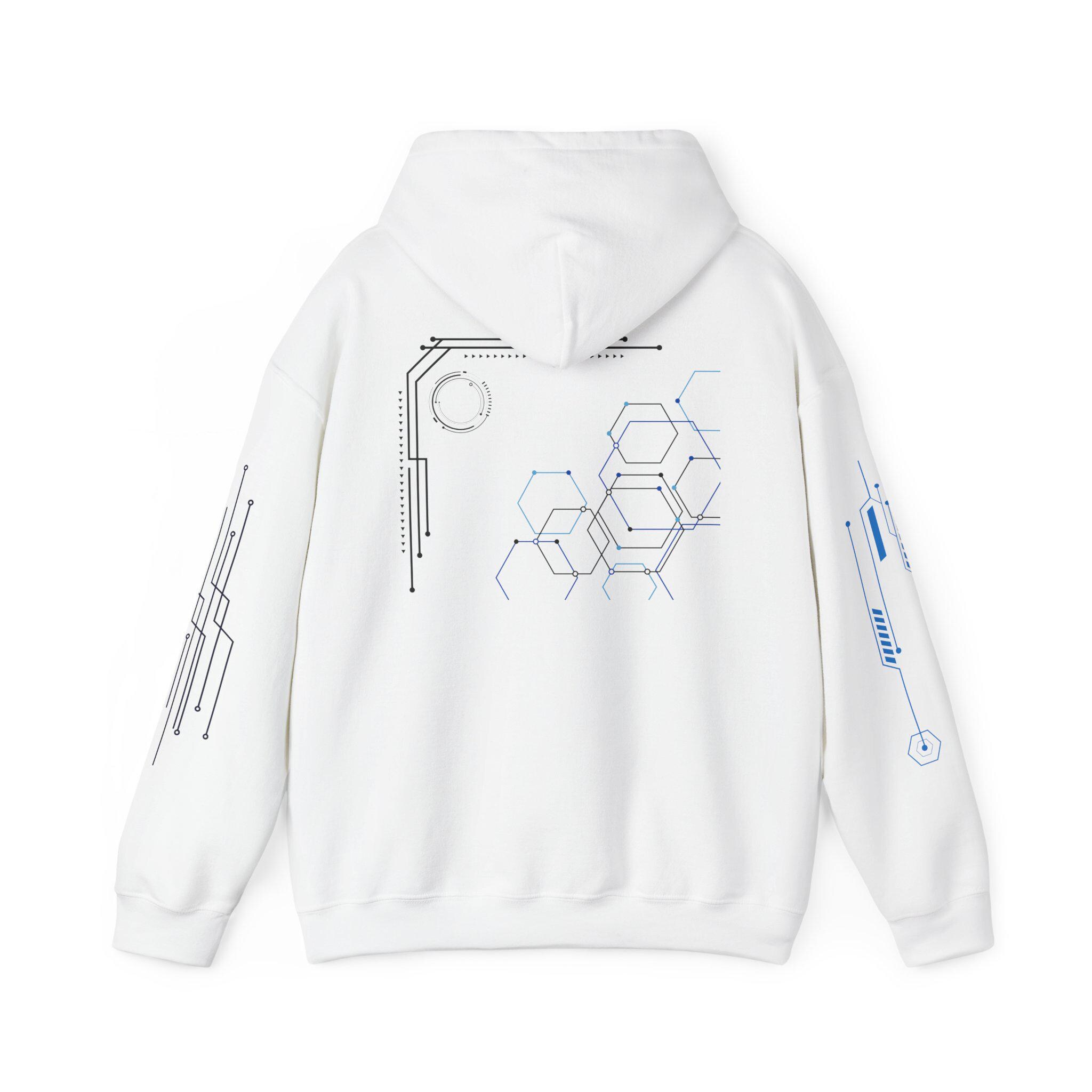 Tech Circuitry Hoodie Futuristic Style With Sleek Circuit Patterns ...
