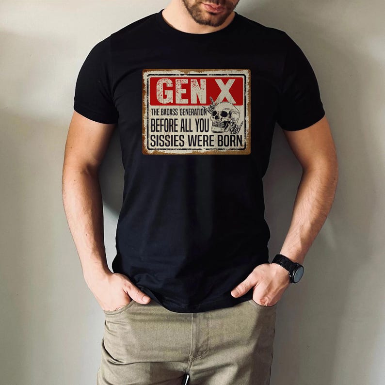 Gen X the Badass Generation Tshirts, Gen X T Shirt Women, Genx T Shirt ...