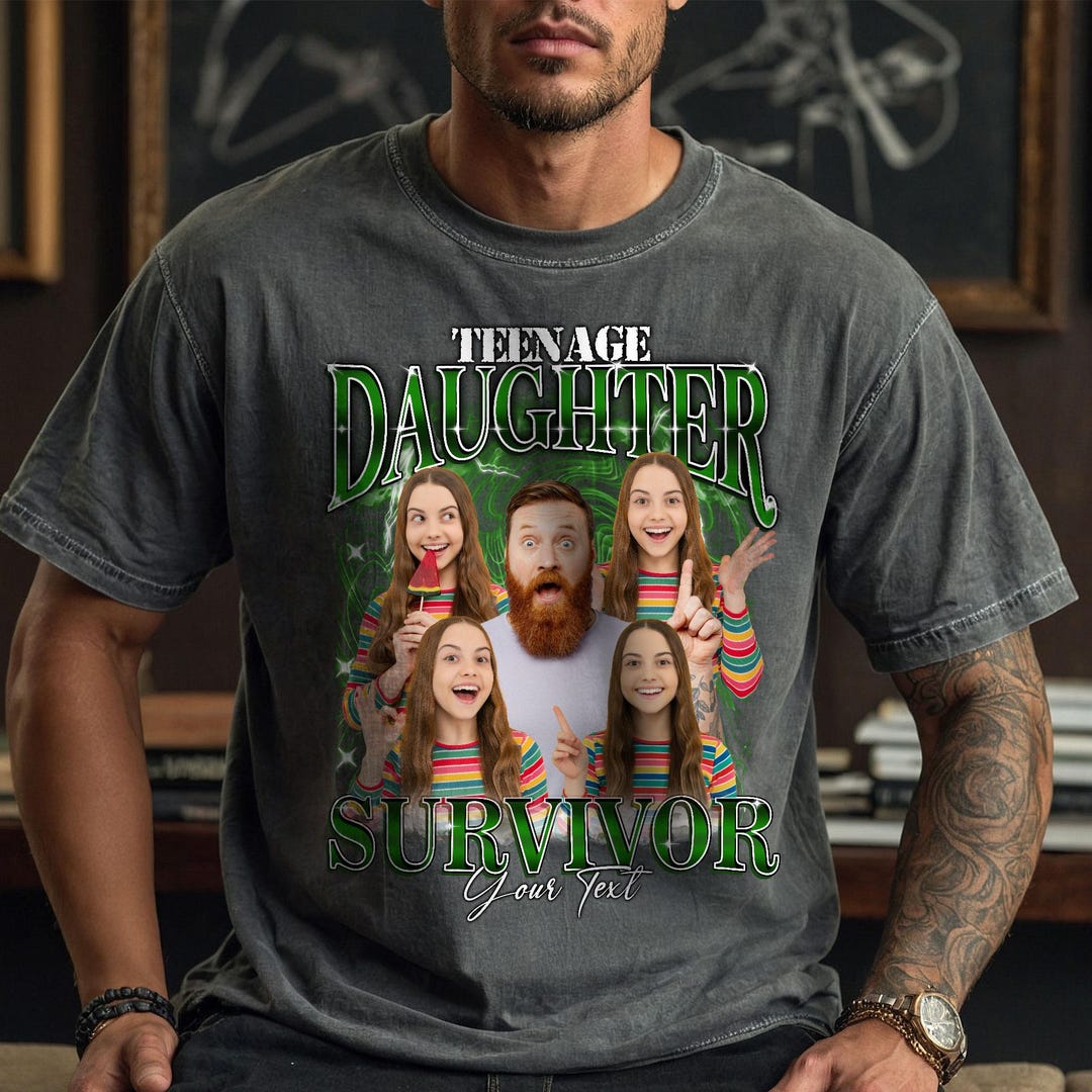Custom Teenage Daughter Survivor Shirts, Father's Day T-shirt With ...